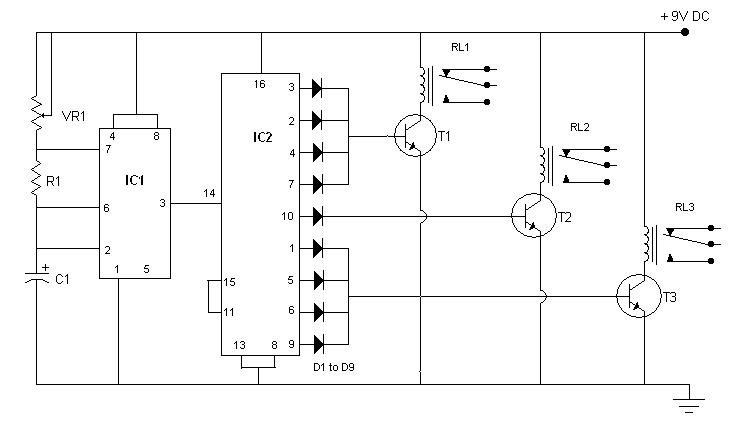 Simple Traffic Light Circuit Diagram